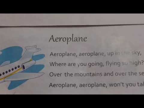 Class JKG English Poem Aeroplane - YouTube