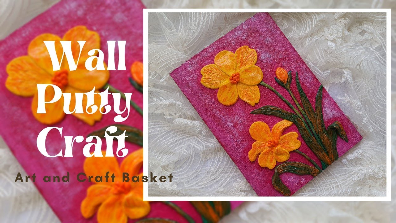 Home Decor Using Wall Putty | Wall Putty Craft Idea | DIY Wall Hanging ...