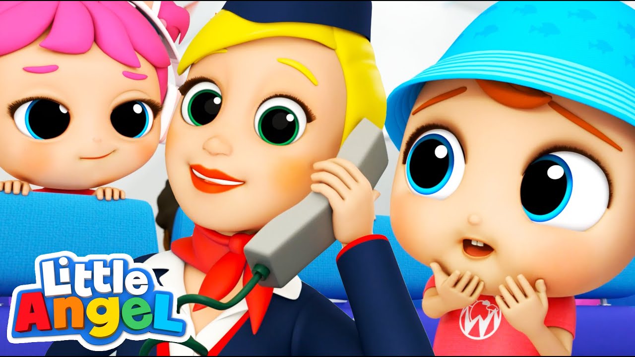 What Does a Flight Attendant Do? | Little Angel Job and Career Songs ...