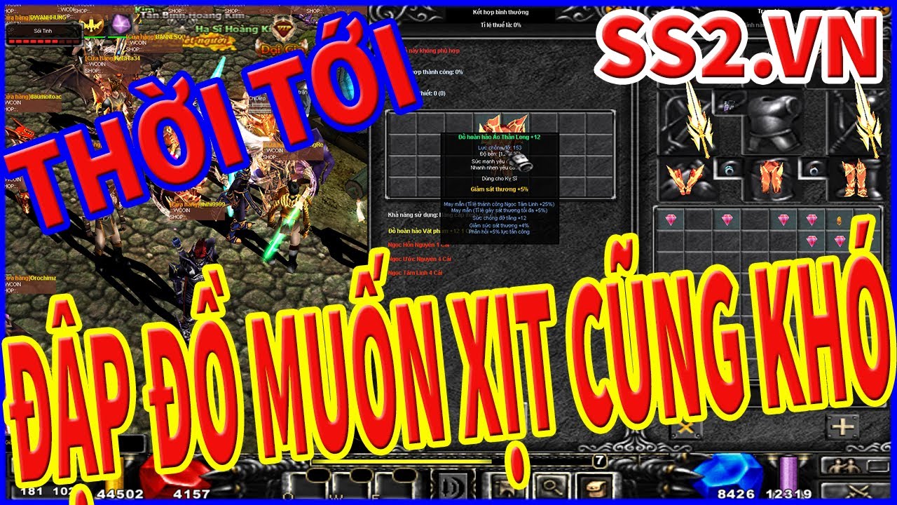 Mu Online Mới Nhất | SS2.VN Chiến Thuật Đập Đồ Đi Vào Long Người Và Cái ...