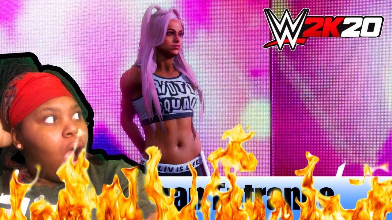 WWE 2K20 LIV MORGAN ENTRANCE REACTION !! ( AAYYYEE !! ) - YouTube