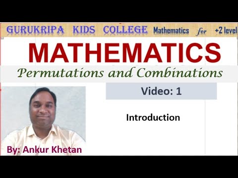 XI Maths Vid 53 PnC Vid 1 - YouTube