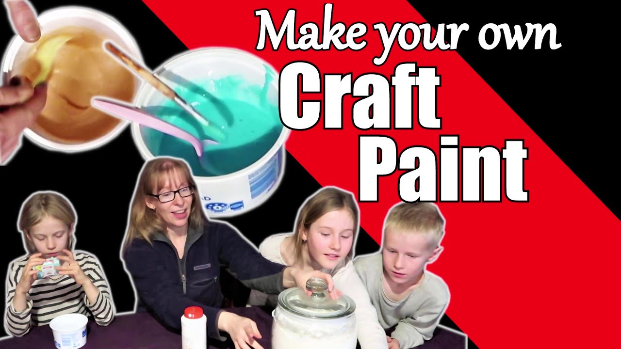 How to make Paint / Homemade Craft Paint - YouTube