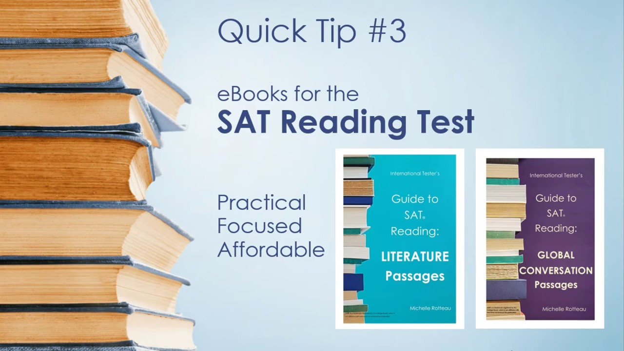 Quick Tip #3 SAT Reading Test Resources - YouTube