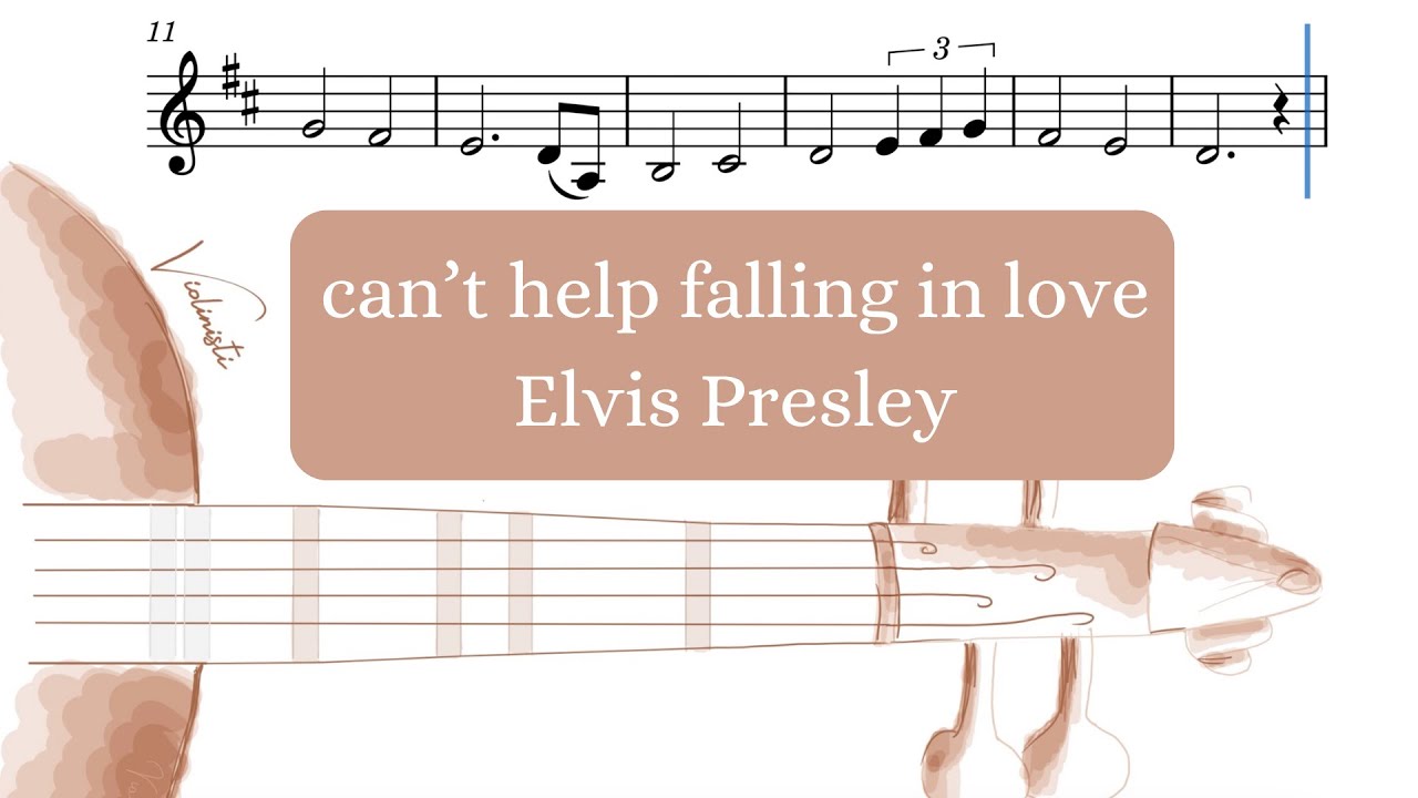 ELVIS PRESLEY - Can't help falling in love - Violin - Play Along ...