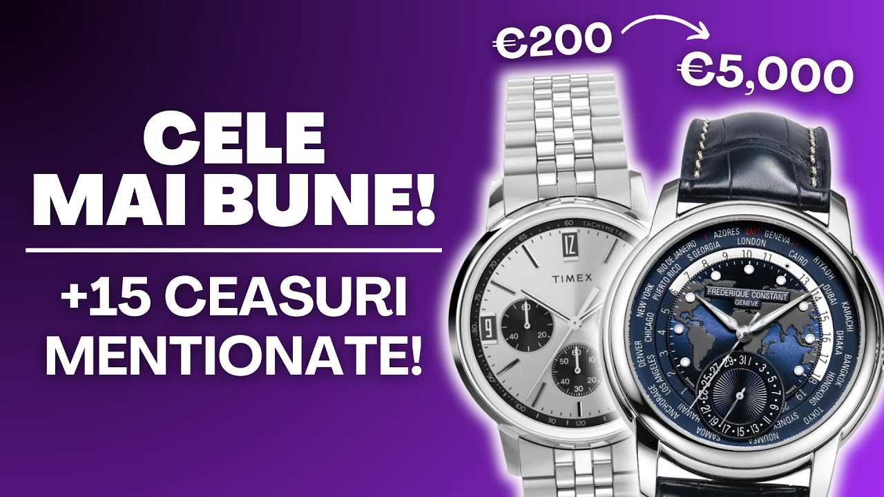 Ceasuri Elegante la Cel Mai Bun Preț: Top +15 Ceasuri Între €200 și € ...
