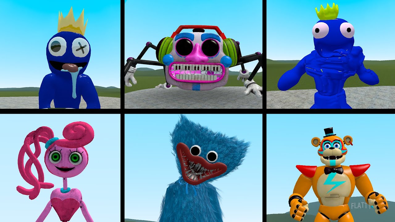 RAINBOW FRIENDS vs ALL TEAM FNAF SECURITY BREACH and Poppy Playtime ...