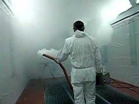 Clearance test in a Paint Spray Booth Part one - YouTube