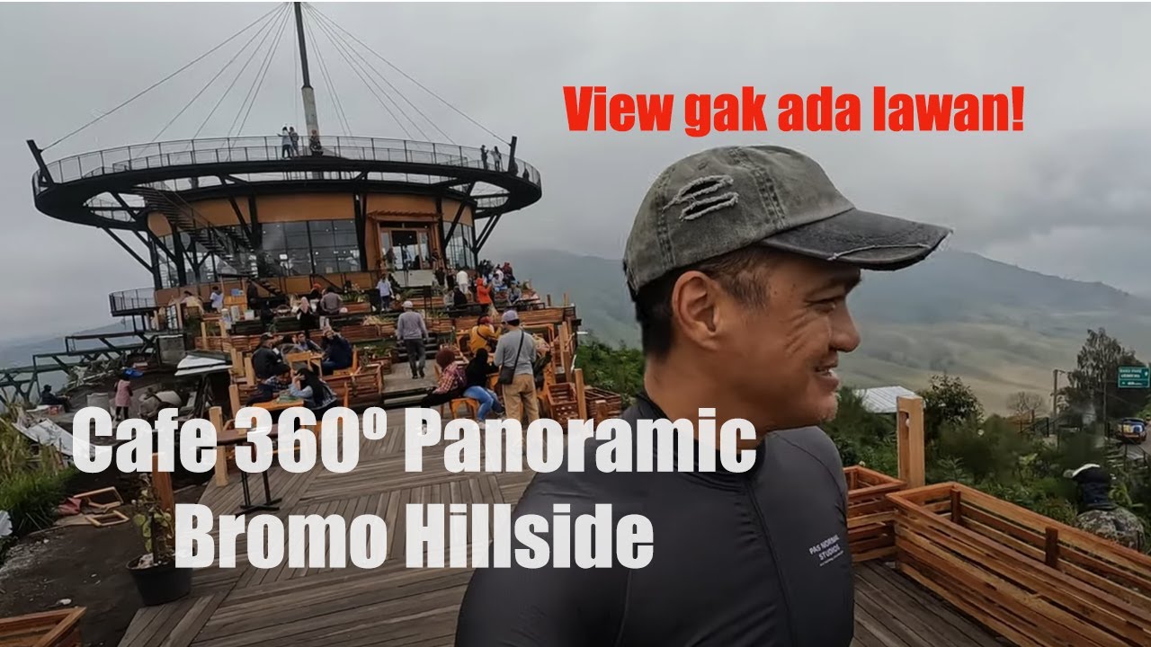 [4K] Cafe Viral Bromo Hillside Jemplang. Panoramic Cafe 360˚tertinggi ...