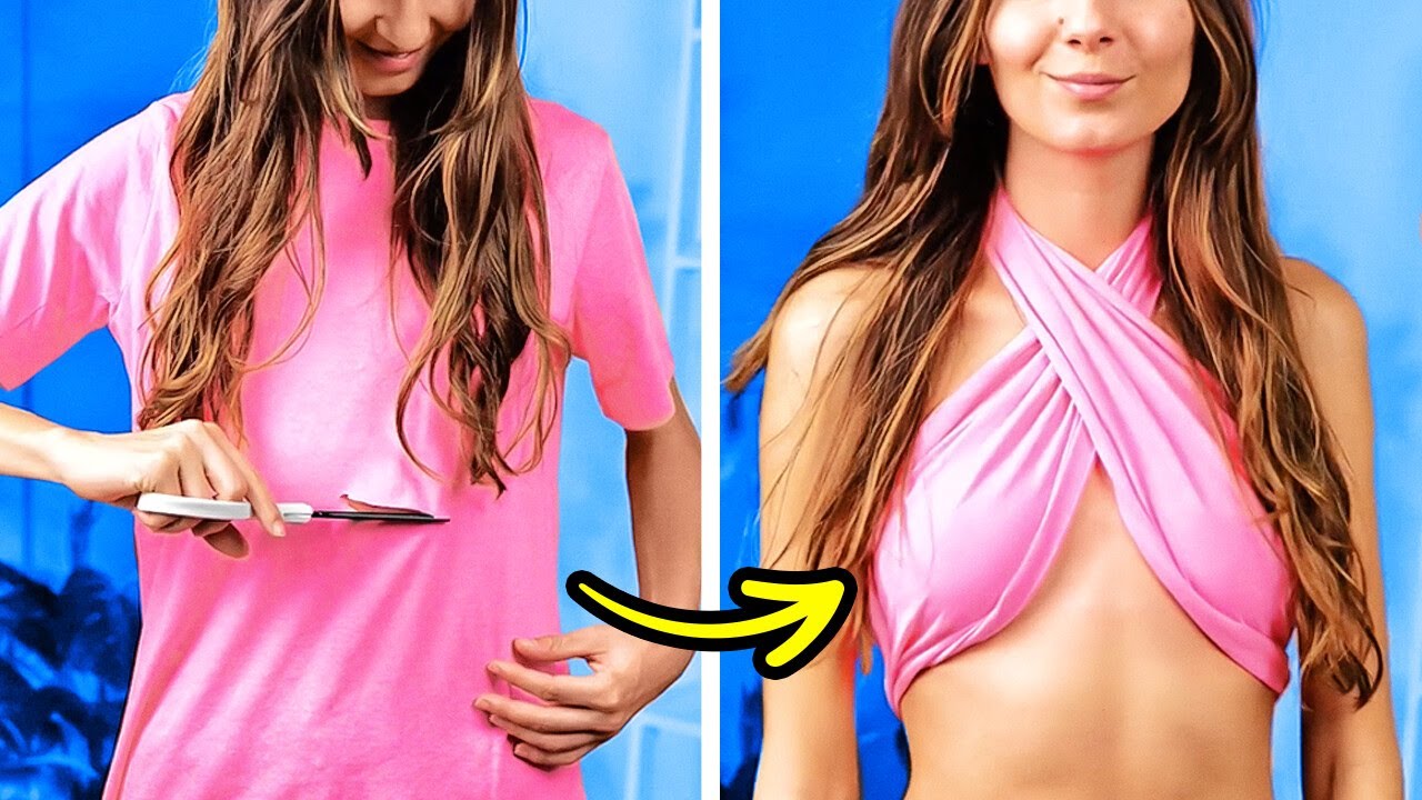 Quick Clothes Transformations And Fashion Hacks You'll Love - YouTube