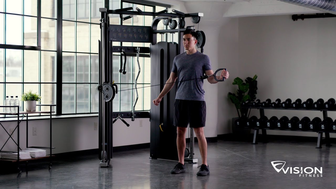 Vision Functional Trainer-External Rotation - YouTube