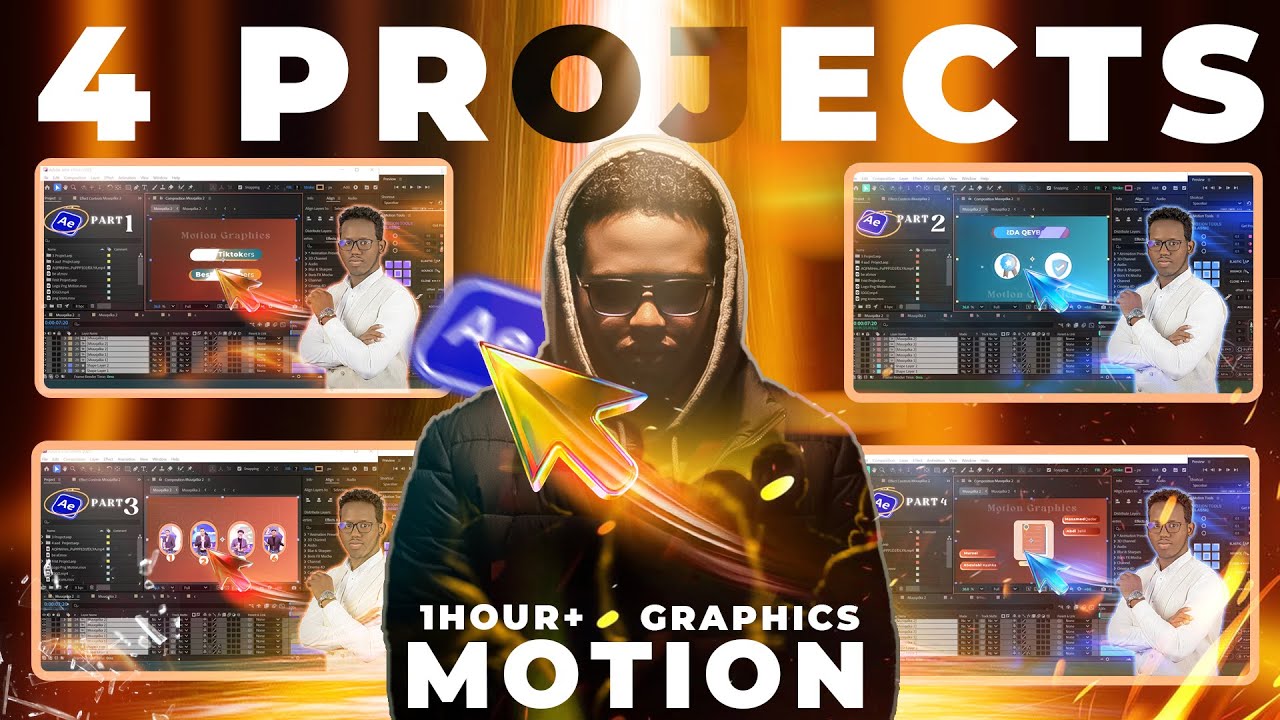 Motion Graphics Full Course After Effects (Intermediate) Part 1 - YouTube