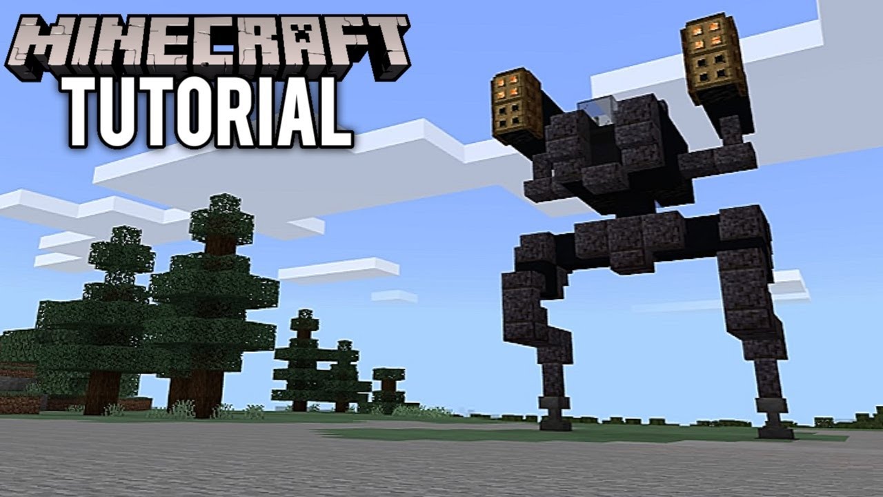 MINECRAFT (PS4) : Black Mantis Mech Build Tutorial - YouTube