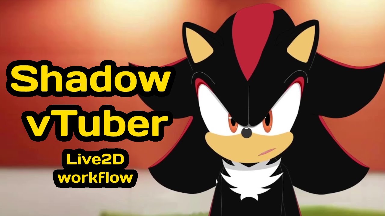 Shadow the Hedgehog vTuber- Live2D workflow (fan model) - YouTube