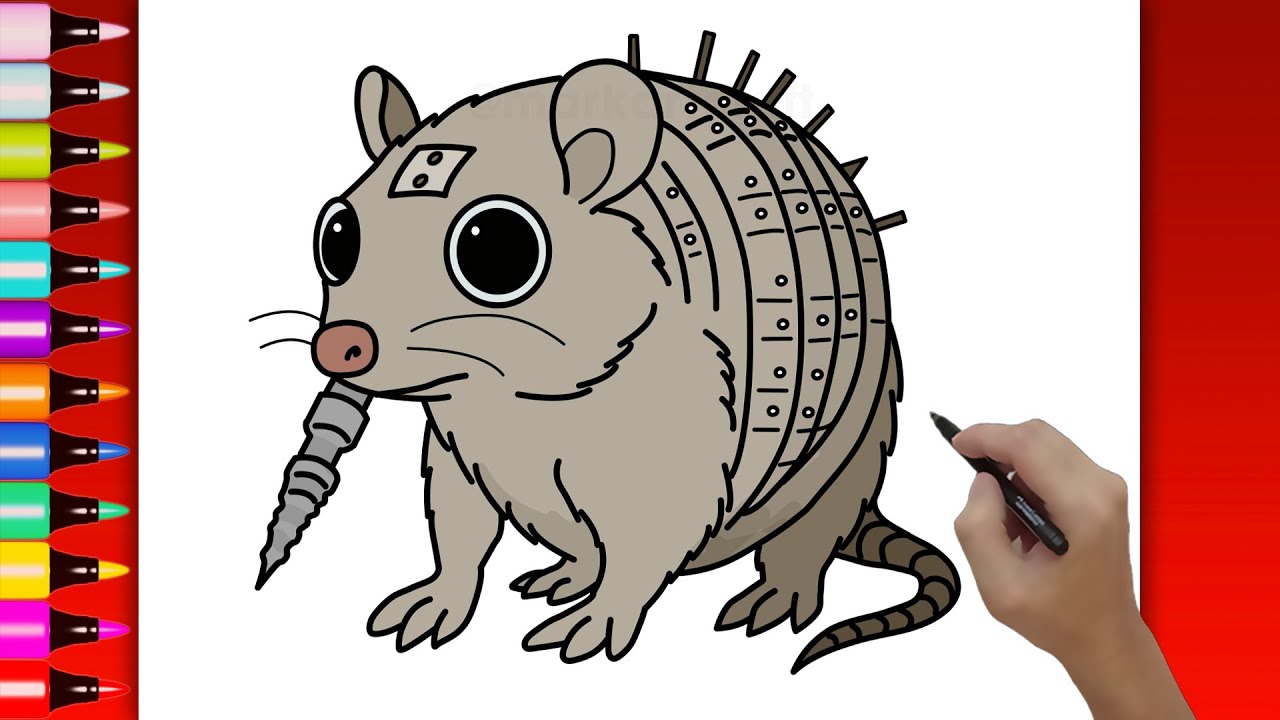 How To Draw Cute Talpa Di Ferro - Easy Step by Step Drawing - YouTube