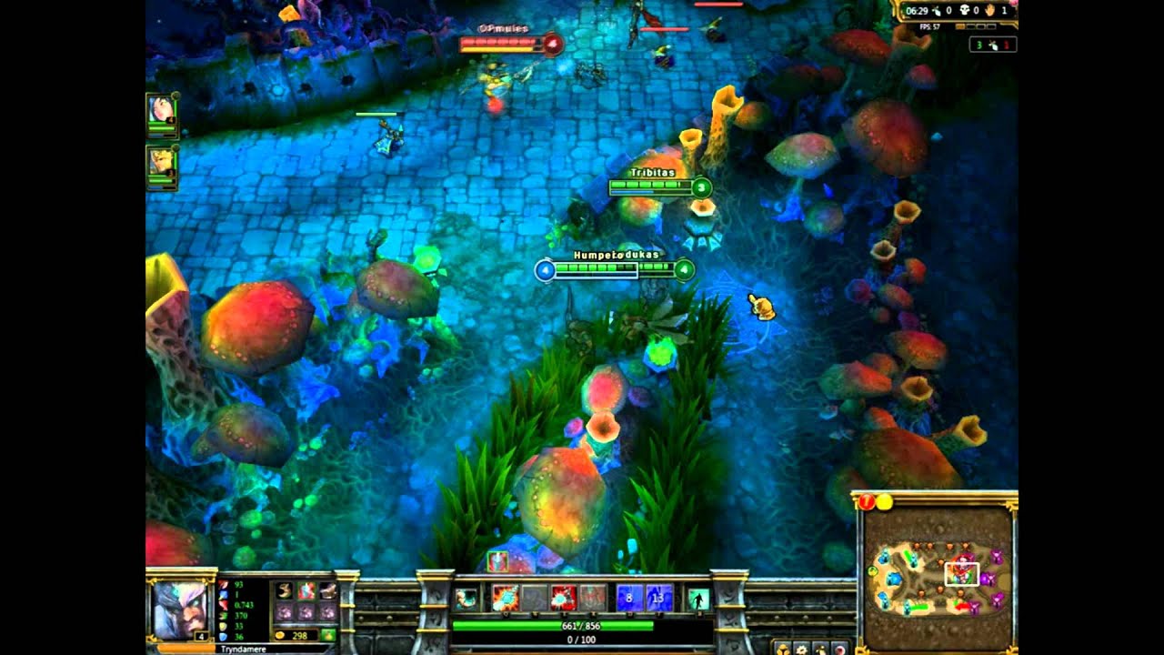 League Of Legends: 3Vs3 match gamelay! Twisted Tree Line! - YouTube