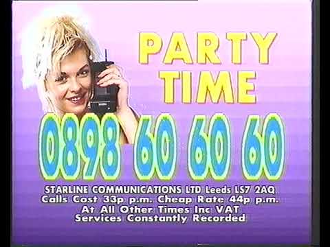 Party Time chat - TV advert - 1991 - YouTube