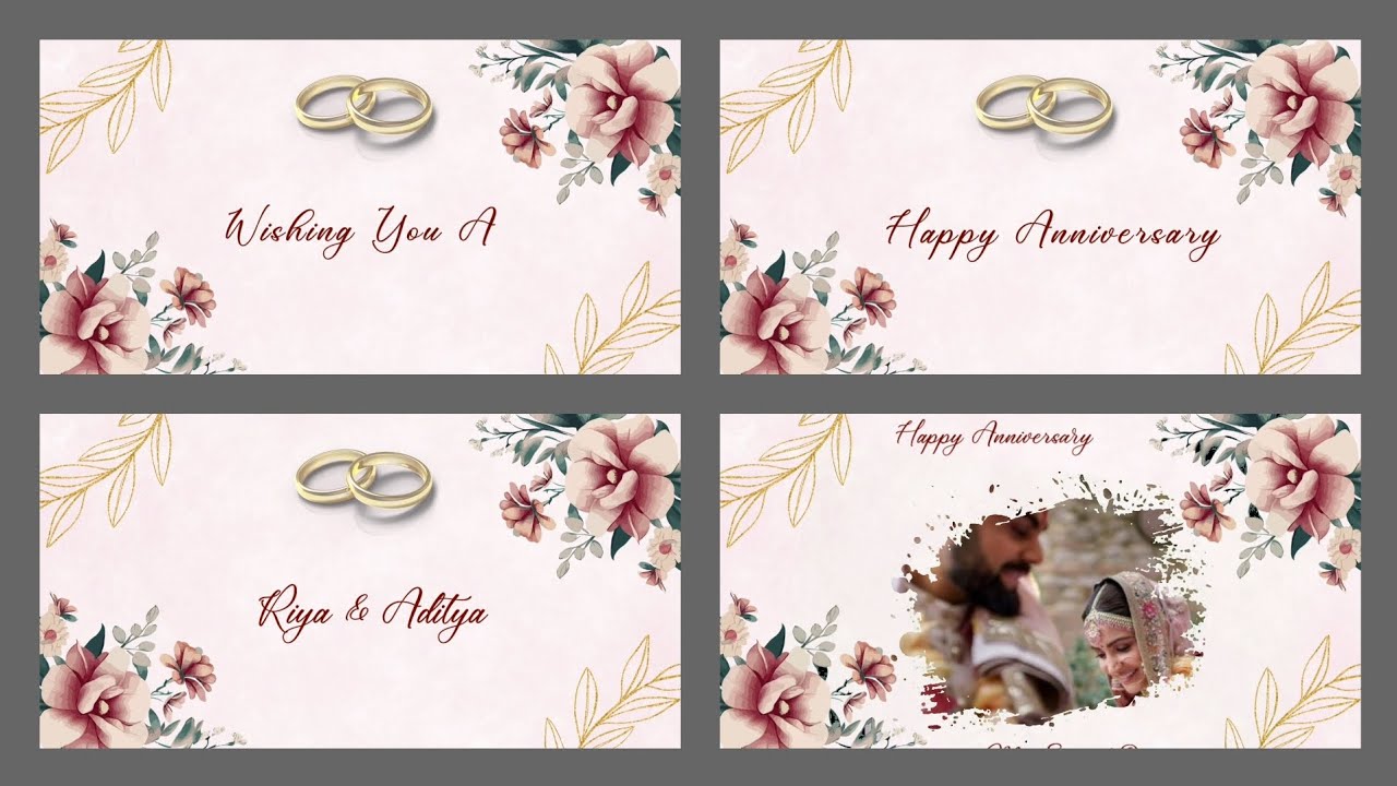 Aesthetic Marriage Anniversary Video Editing | Video Editing ...