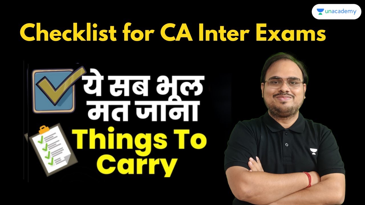 CA Inter May'23 ICAI Exam Guidelines | Things to Carry in Exams | Must ...