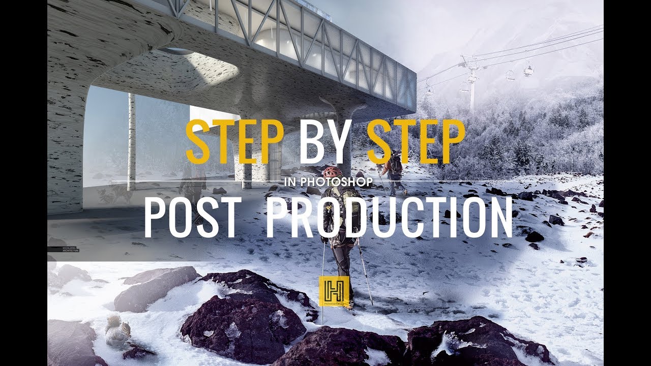 Post production - Photoshop Architecture - YouTube