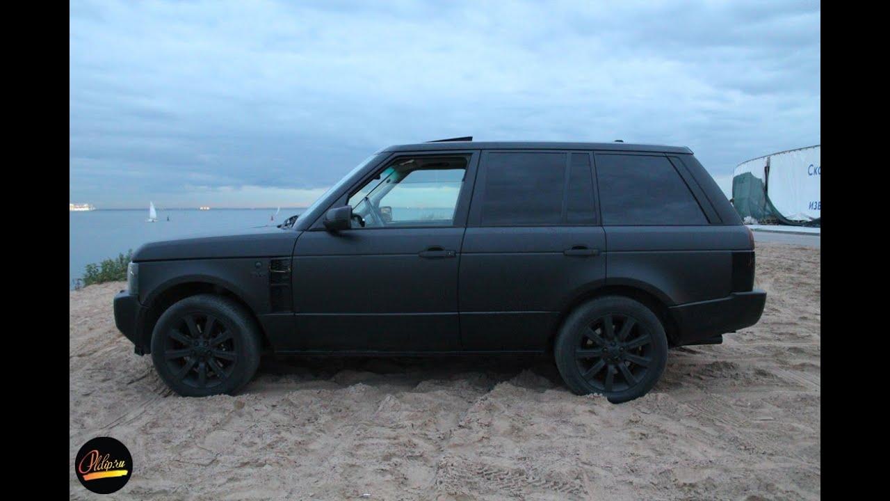 Покрасили Range Rover в черную матовую резину Plasti Dip - YouTube