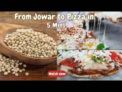 Make Healthy Jowar Pizza in 5 Minutes | No Maida, No Oven | Easy Millet ...
