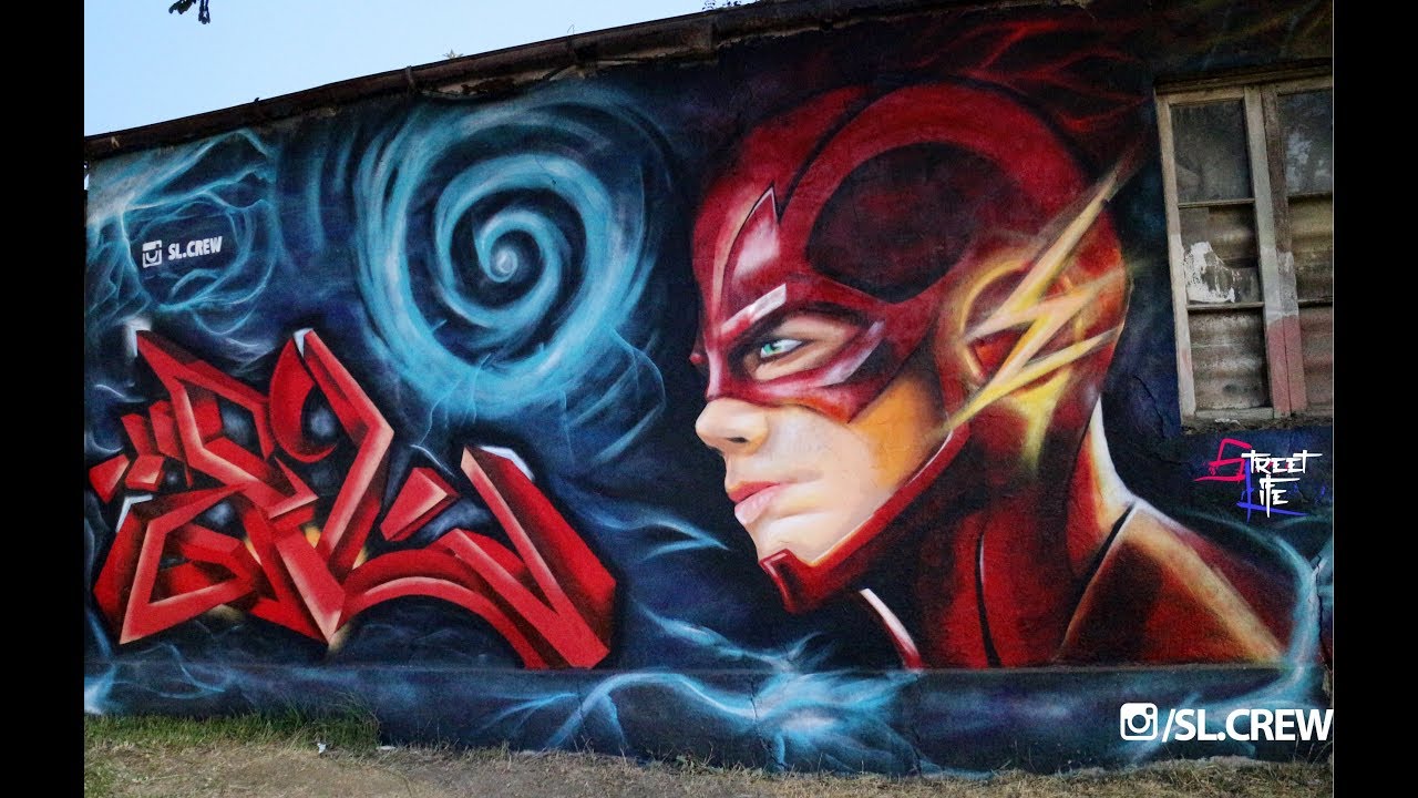 SL CREW - "THE FLASH⚡️" - GRAFFITI - YouTube
