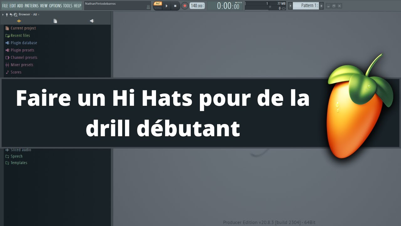 Faire un Hi Hats pour de la drill débutant - YouTube