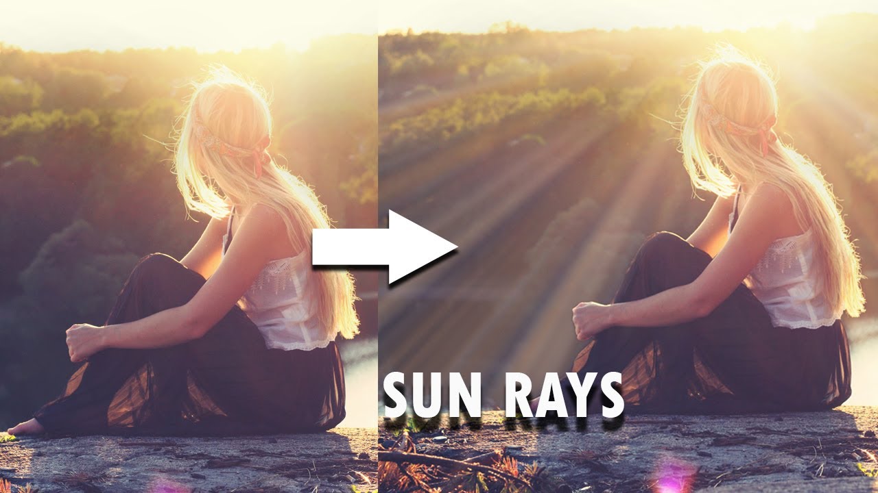 Create Sun Rays Effect in Photoshop | Photoshop Tutorial - YouTube