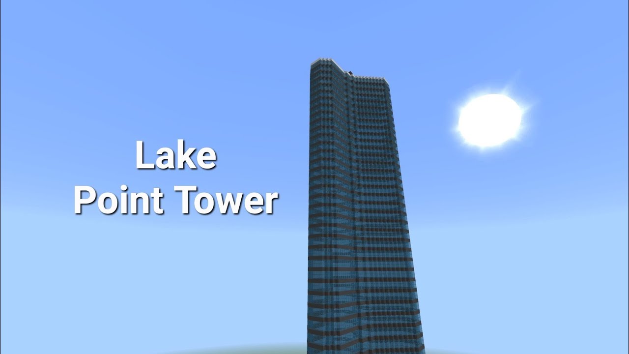 how to build Lake Point Tower minecraft tutorial - YouTube