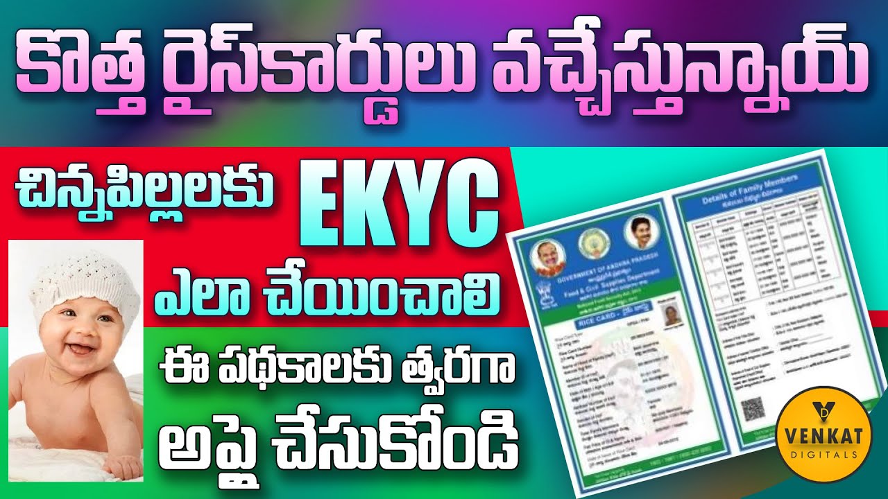 AP RICE CARDS DISTRIBUTION | CHILDERN EKYC | JAGANANNA CHEDODU YSR ...