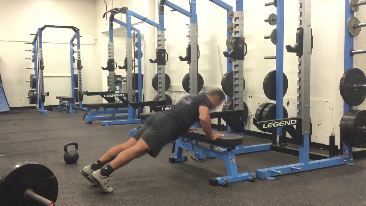 Bench Plyo Push-up - YouTube