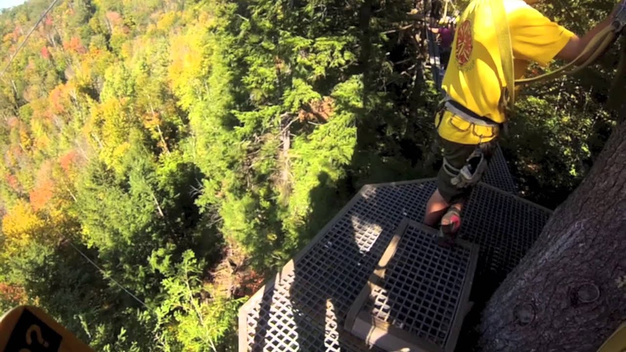 Alpine Zipline via GoPro Lincoln New Hampshire - YouTube