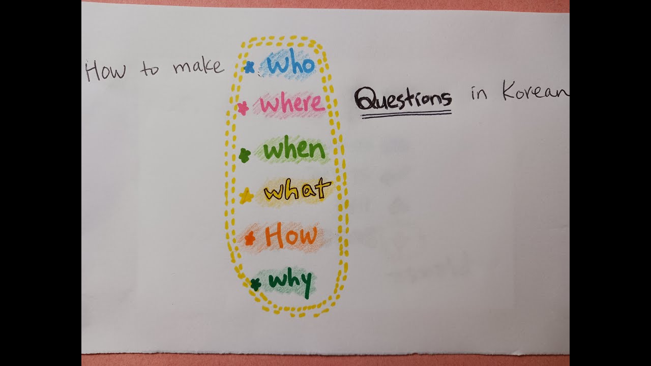 How to make a variety of QUESTIONS in Korean / WHAT WHERE WHY WHEN HOW ...