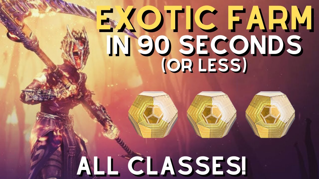 EASY EXOTIC ARMOR FARMING in 90 SECONDS OR LESS for ALL CLASSES! - YouTube