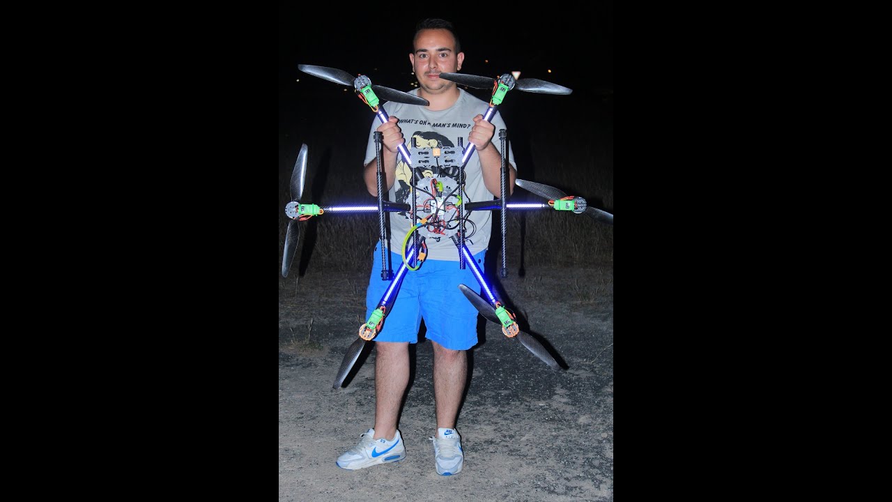 tarot t960 + 5008 320 kv+ props 1855+10000 6s - YouTube