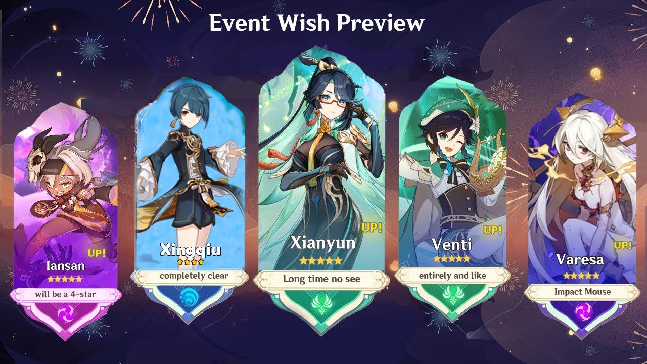 NEW UPDATE! CONFIRMED 5.5 BANNER LINEUP INCLUDE 4 STAR - Genshin Impact ...