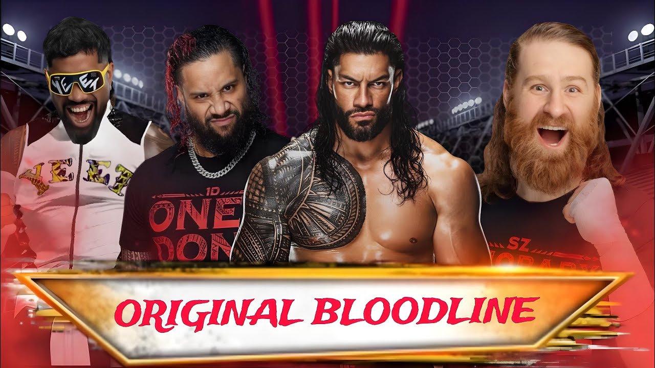 WWE2K24 The Original Bloodline Vs The New Bloodline Tag Team Match ...