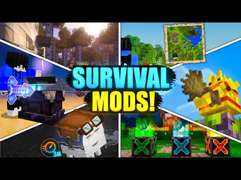 Top 10 New VANILLA SURVIVAL Mods For MCPE (1.21.51+) 🔥| Must have survival mods! 