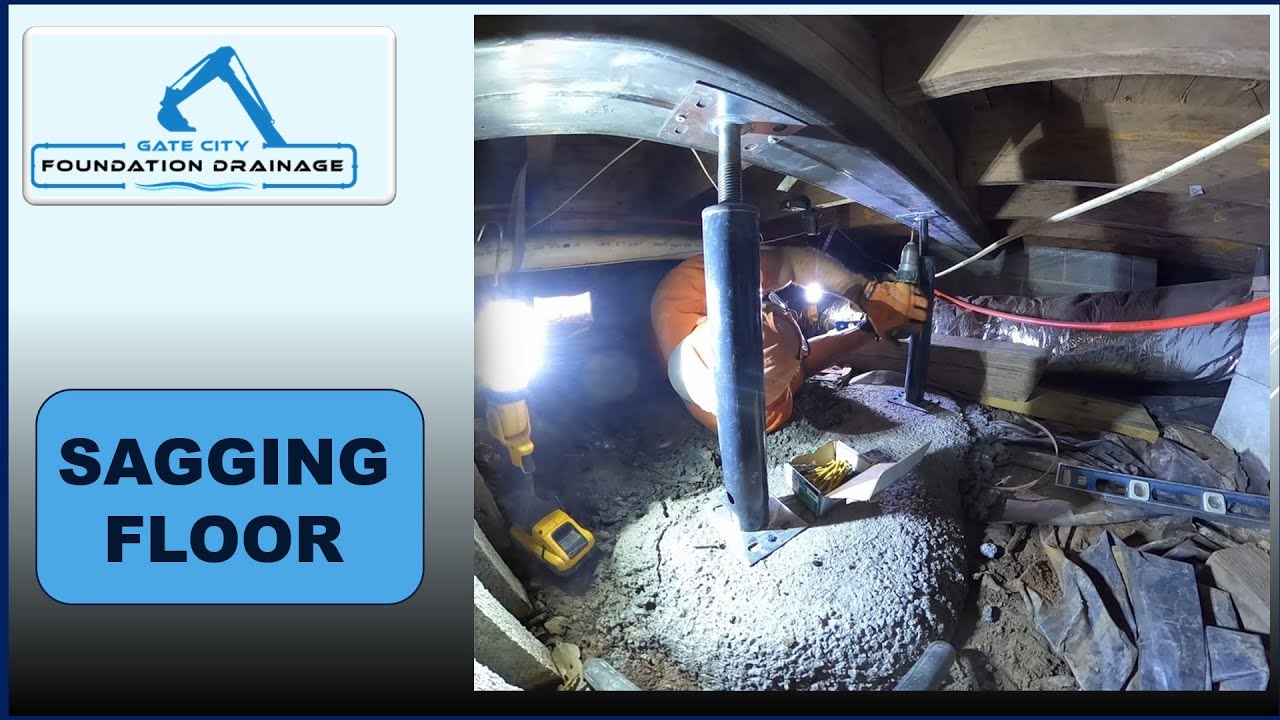 Adding support to a sagging floor - how to diy guide - YouTube