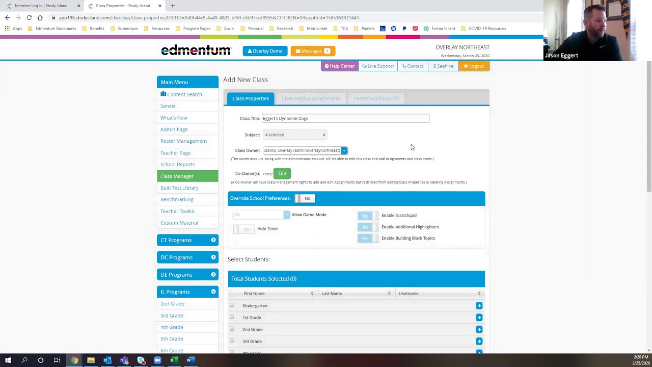 Study Island: Logging In & Creating a Class - YouTube