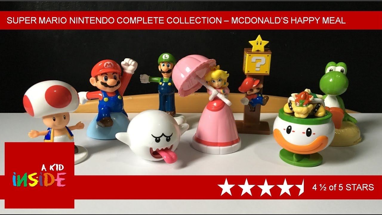 Super Mario Nintendo 2016 Complete Collection - McDonald's Happy Meal ...