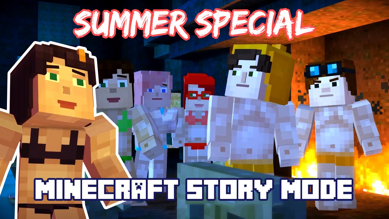The Most Attractive Youtubers Minecraft Story Mode Episode 6 Swimsuit Series Youtube