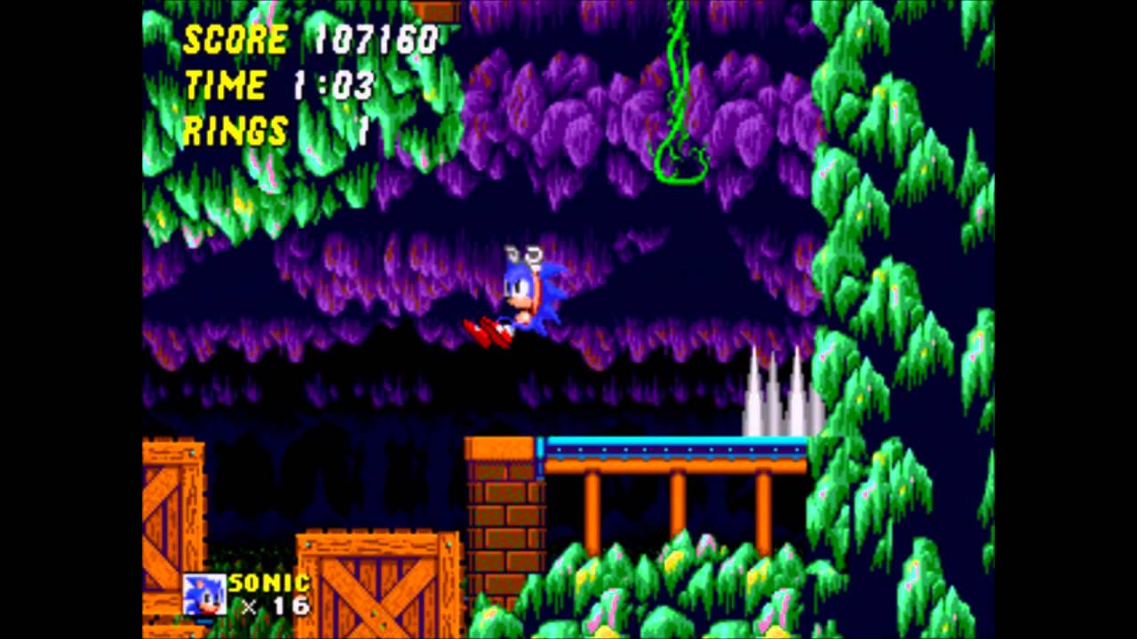 Sonic 2 - Level 6 - Mystic Cave Zone - YouTube