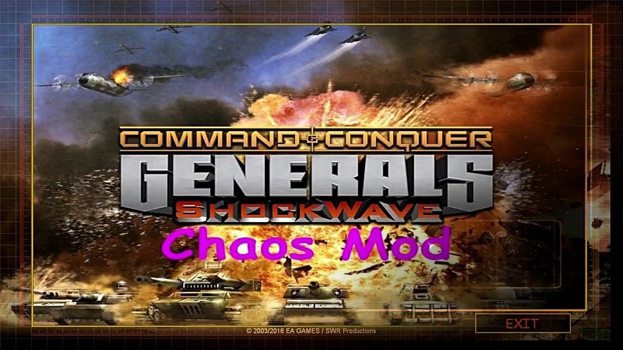 Command & Conquer: Generals Shockwave Chaos Mod(Flying Submarine) - YouTube