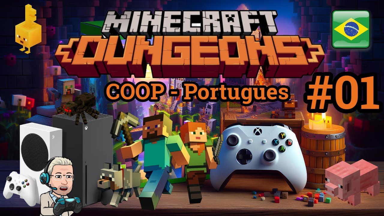 Minecraft Dungeons - COOP - PTBR #01. - YouTube
