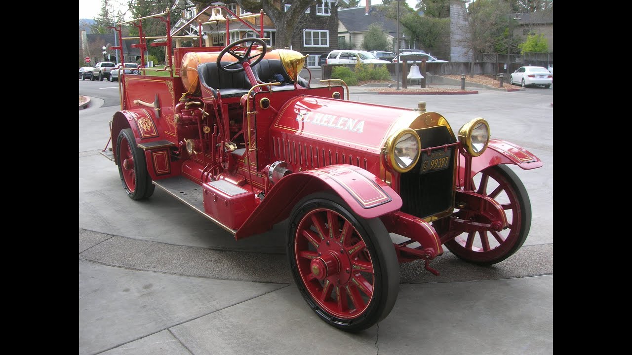1917 Schneer Antique Fire Engine with a Wisconsin T head engine St ...