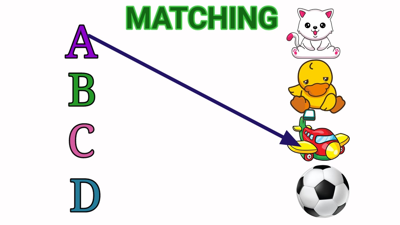 ABCD matching|matching abcd with pictures|ABCD matching worksheet for ...
