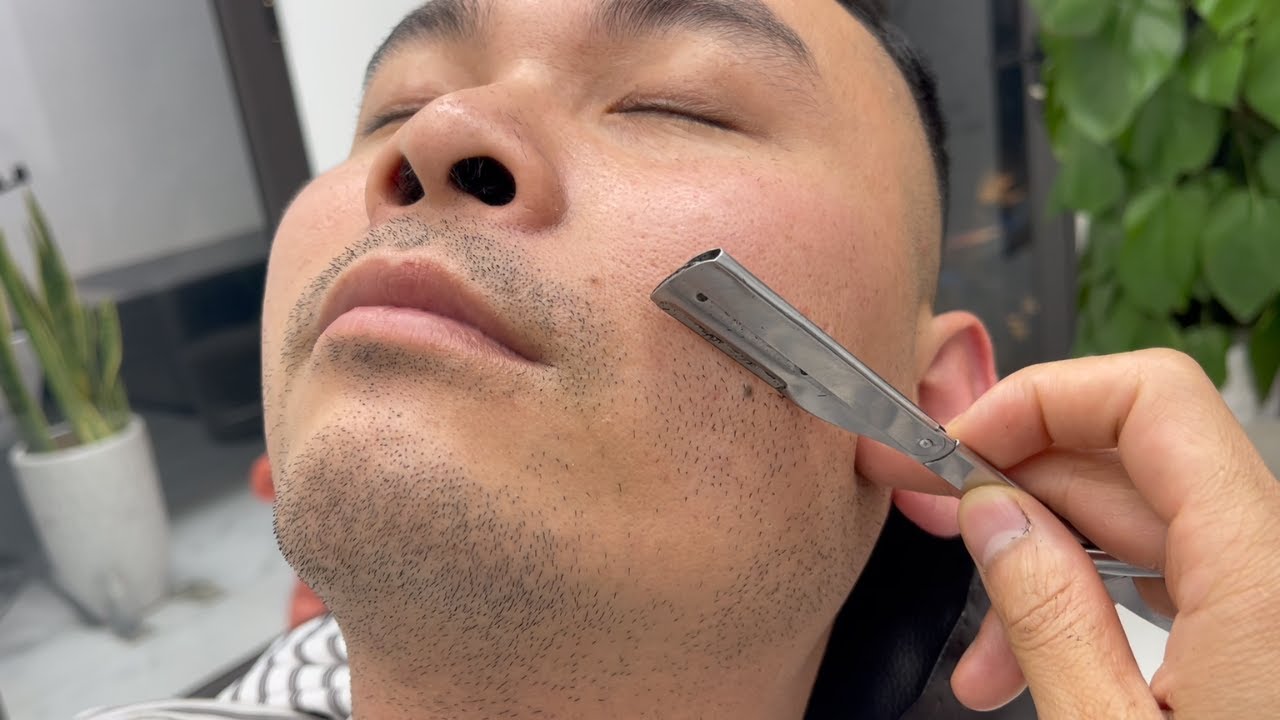 ASMR 🐲 FOR A GOOD SLEEP | SHAVING BEARDS AND DEAD SKIN FOR MAN ...