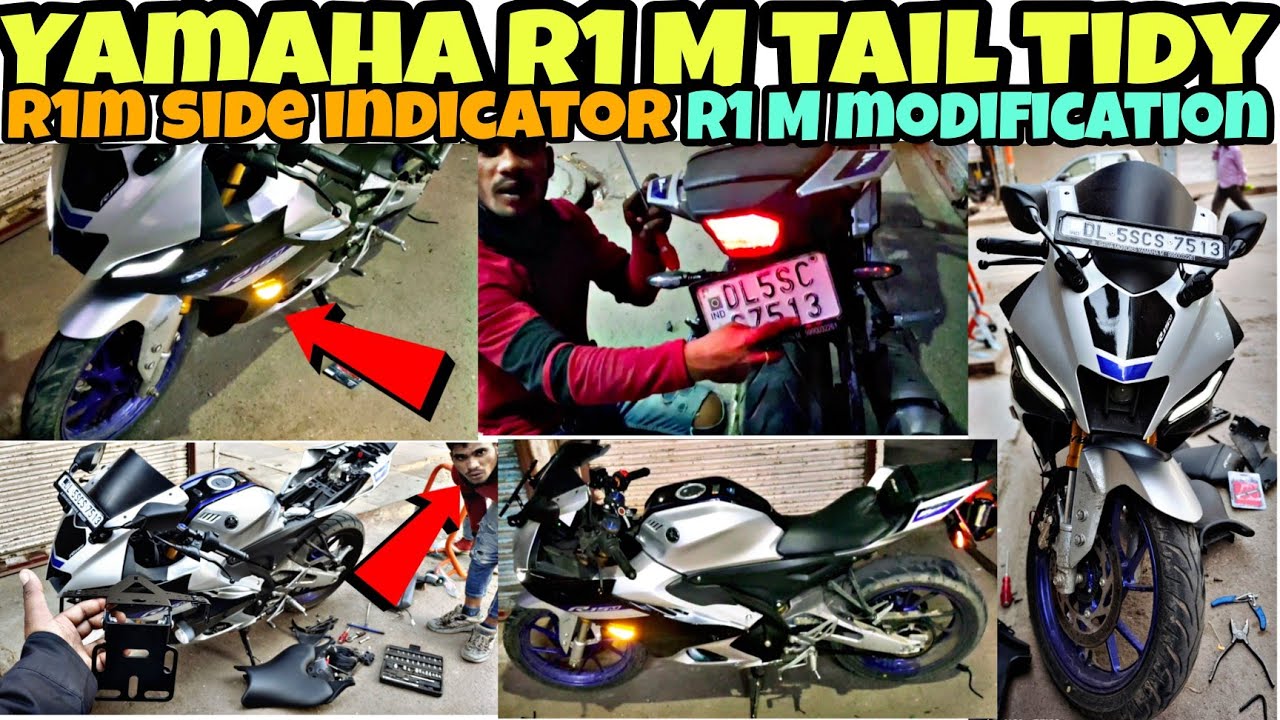 Yamaha R15m tail tidy modification - YouTube